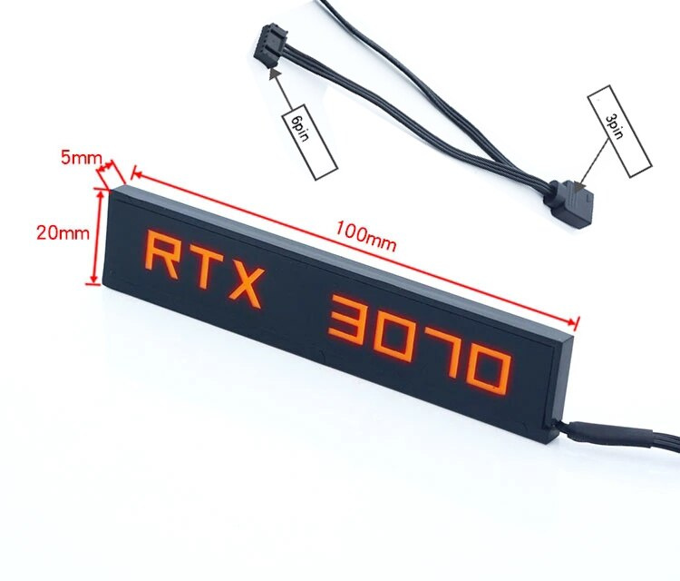 FREEZEMOD ARGB GPU Side Panel RTX3090 3080 3070 3060 RX6800 6900XT GTX ...