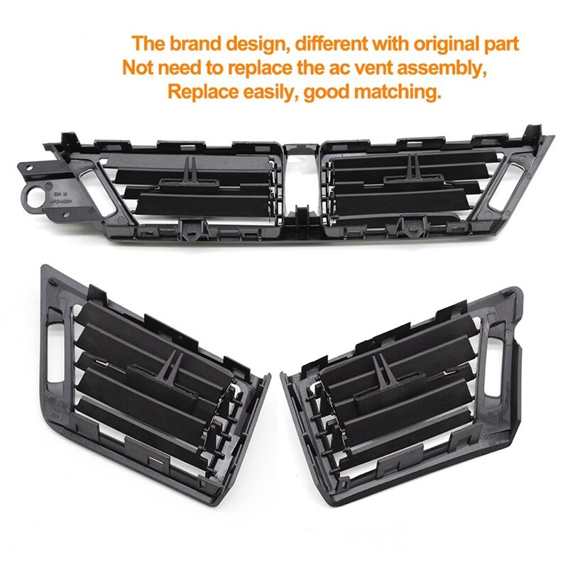 LHD 左手駕駛汽車左右中央空調交流通風口格柵插座面板飾件適用於 BMW X1 E84 2010-2015 - HAPPY521