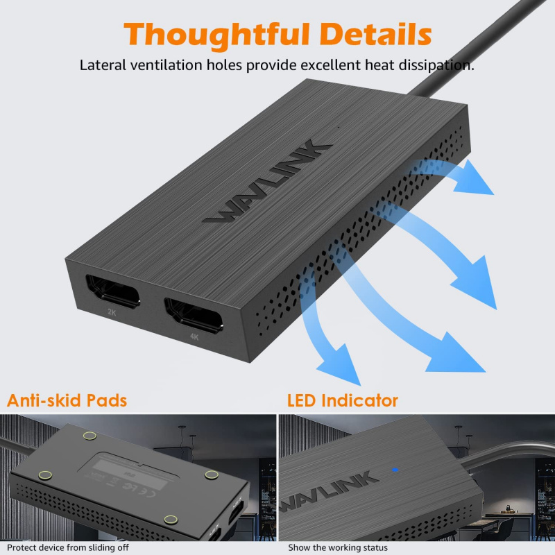 wavlink, usb3.0, 4k, dual, extend - 科域電腦公司