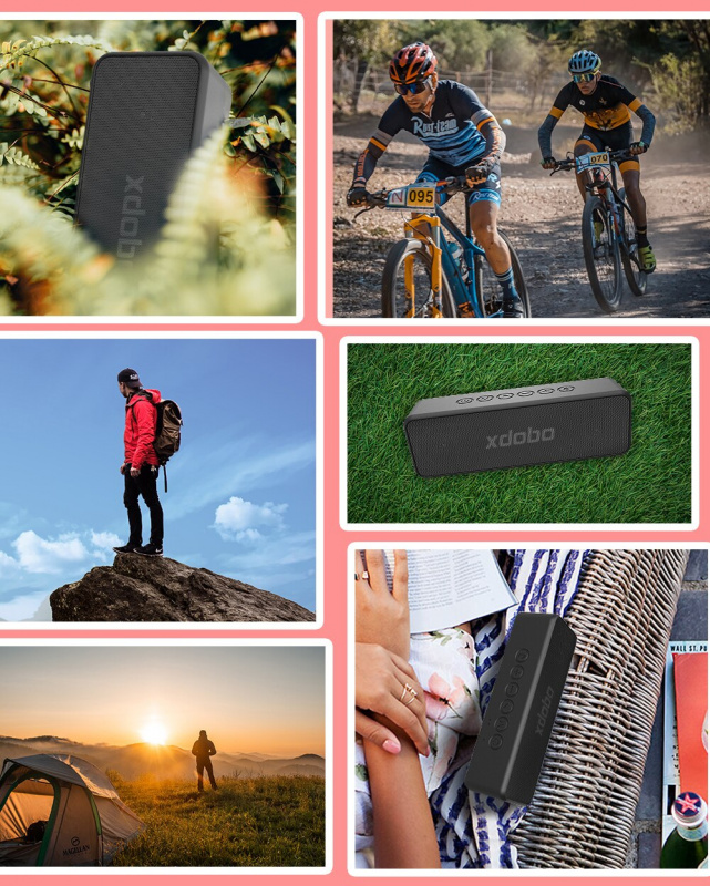 XDOBO X5 便攜式無線藍牙音箱低音立體聲音頻 IPX6 防水 30W 大功率低音炮內置 4000mAh 電池 - 日豐科技數碼