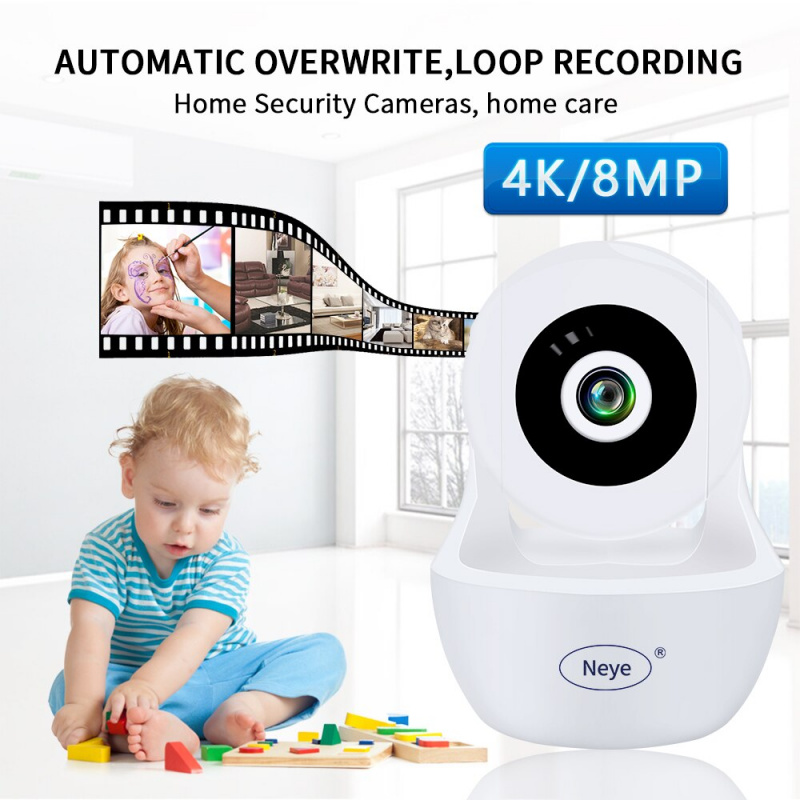N_eye wifi camera 8MP 4K Baby Monitor Wireless Dome ip Camera two way ...
