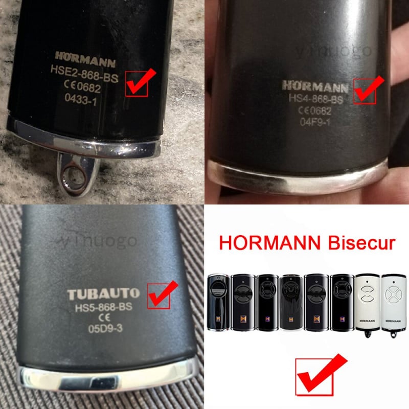 3 件裝 HORMANN Bisecur HS5 HS4 HS1 HSE4 HSE2 HSE1 HSD2 HSS4 HSP4 868 BS ...