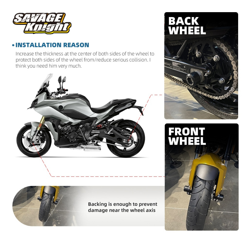 Motorcycle Front Rear Wheel Fork Slider For BMW S1000XR F 750 850 GS ...