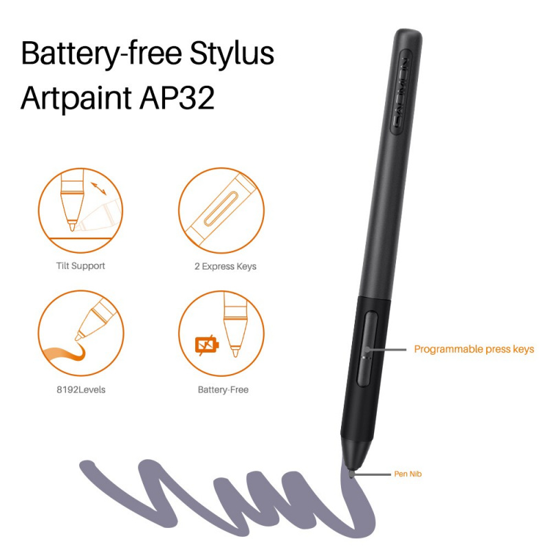 GAOMON S830 8192 levels Tilt Digital tablet 數字藝術插畫繪圖板OSU在線教學支持Android ...