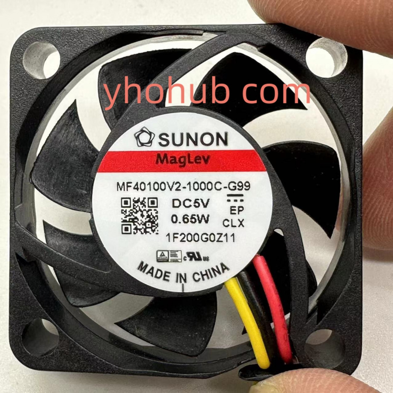 SUNON MF40100V2-1000C-G99 DC 5V 0.65W 40x40x10mm 3線服務器散熱風扇 - 凱旋升學文具店