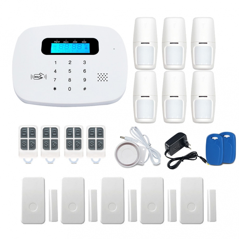 APP IOS Android Arm GSM Alarm Home Security System Wireless Window Door ...