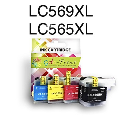 Brother LC569XL BK ，Brother LC565XL C ，Brother LC565XL M ，Brother LC565XL Y ，Brother MFC J3720 ...