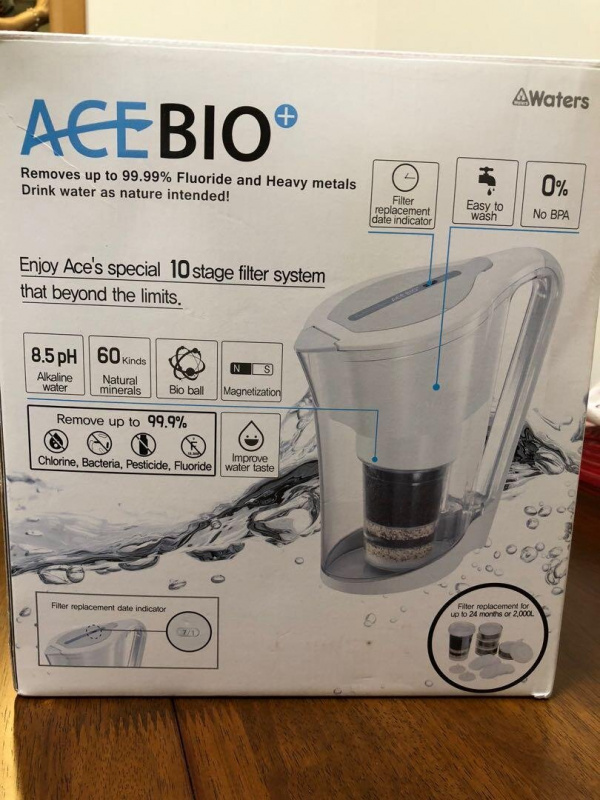 WATERS - Ace Bio Plus 礦物質濾水壺1000ml【平行進口】 - 宏基數碼