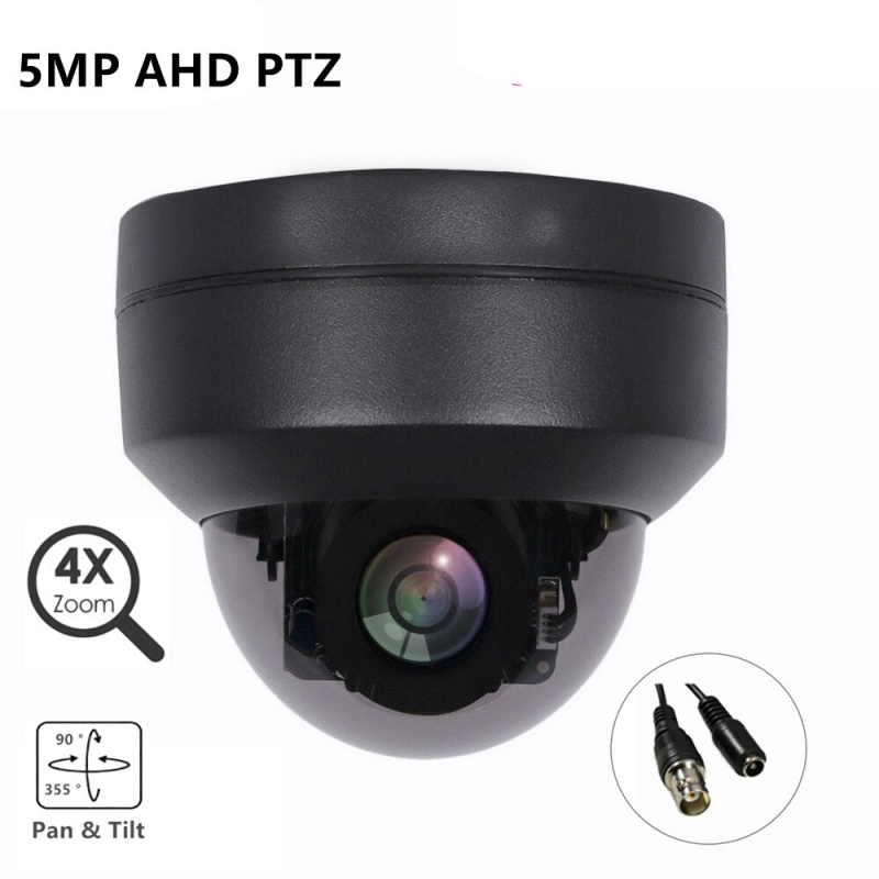 5MP AHD Speed Pan Tilt Zoom CCTV Camera Outdoor 2.8-12MM Motorized Mini Indoor Home Security ...