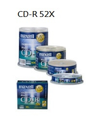 Maxell CD-R 52X 系列 (容量: 700 MB) / DATA 80 min VIDEO - Art Victory Ltd