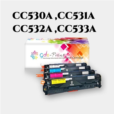 HP CC530A BK，CC531A C，CC532A Y ，CC533A M，HP Color Laserjet CP2025 ...