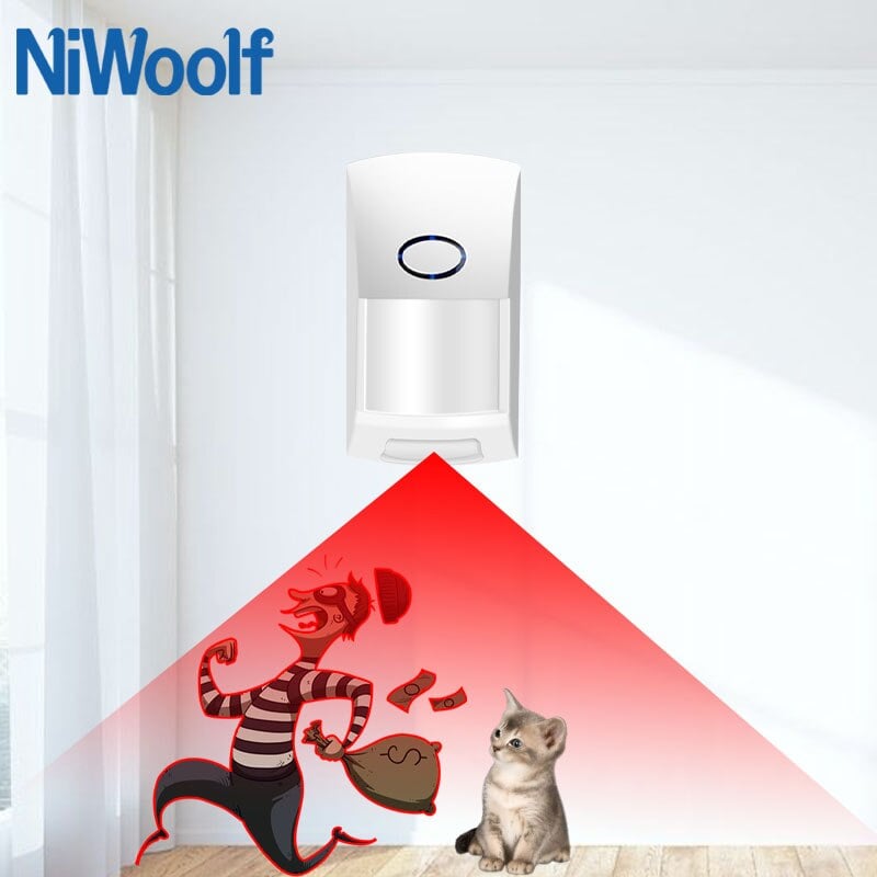 433mhz PET Immune PIR Detector 25kg Animal Motion Sensor Wireless ...