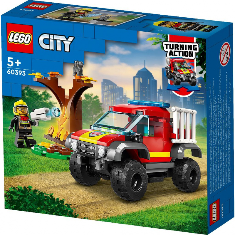 LEGO 60393 4x4 Fire Truck Rescue - 4x4 消防車救援(City) - Easytrade18