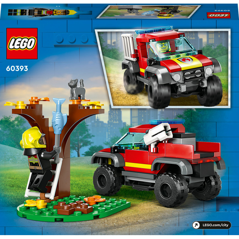 LEGO 60393 4x4 Fire Truck Rescue - 4x4 消防車救援(City) - Easytrade18