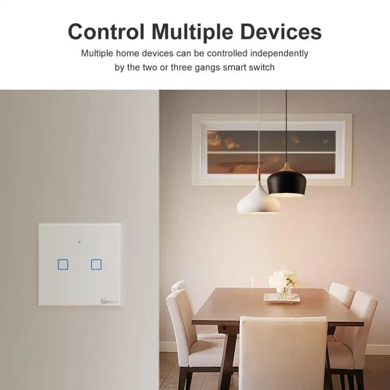 SONOFF T1 T2 T3 T0 TX EU UK US 1 2 3Gang WiFi Smart Wall Touch Switch ...