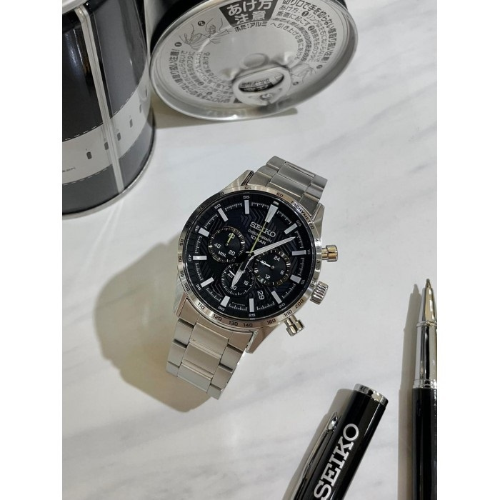 精工 SEIKO 43MM 藍寶石玻璃 石英計時錶 SSB413P1 Chronograph 不鏽鋼 男士手錶 - 寶時鐘錶 BS Time