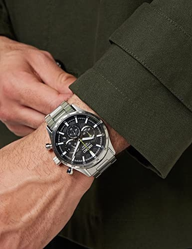 精工 SEIKO 43MM 藍寶石玻璃 石英計時錶 SSB413P1 Chronograph 不鏽鋼 男士手錶 - 寶時鐘錶 BS Time