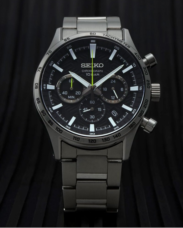 精工 SEIKO 43MM 藍寶石玻璃 石英計時錶 SSB413P1 Chronograph 不鏽鋼 男士手錶 - 寶時鐘錶 BS Time