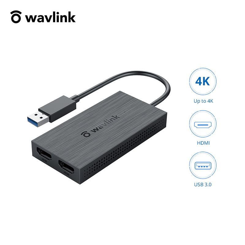 WavLink UG7602H SMI 4K & 2K 雙 HDMI USB-C 轉接器 - Mixer Audio