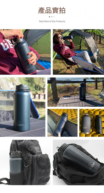 Master Tool 1 Litre真空不鏽鋼保溫瓶，雙層，保冷杯，防漏水樽，水壺-深藍色，304不鏽鋼材質，不含雙酚A - MasterTool