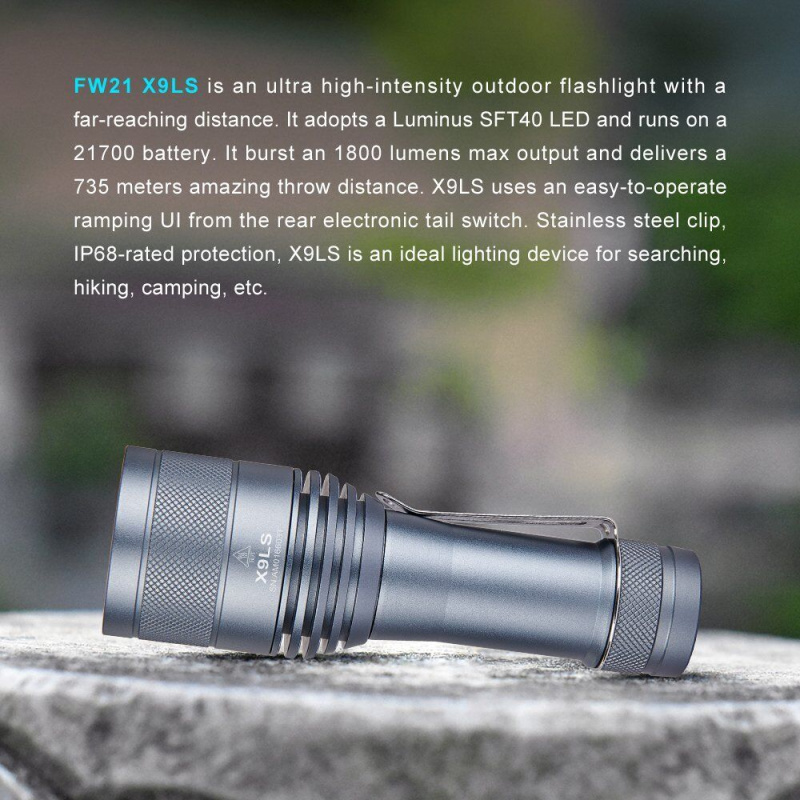 Price網購 - Lumintop FW21 X9LS Luminus SFT40 735m 1800lm 21700 LED 電筒