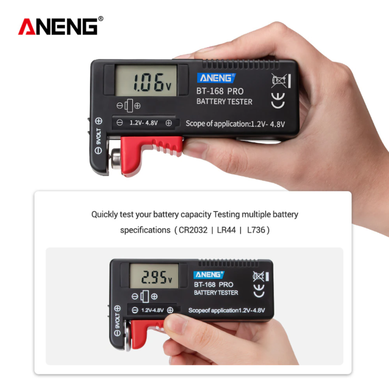 ANENG BT-168 PRO Digital Battery Capacity Tester - 傲柏產業公司