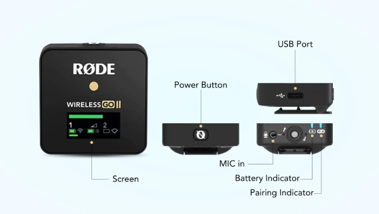 RODE Wireless Go II Single 2.4GHz 一拖一無線收音咪 - Little Prince Gadget