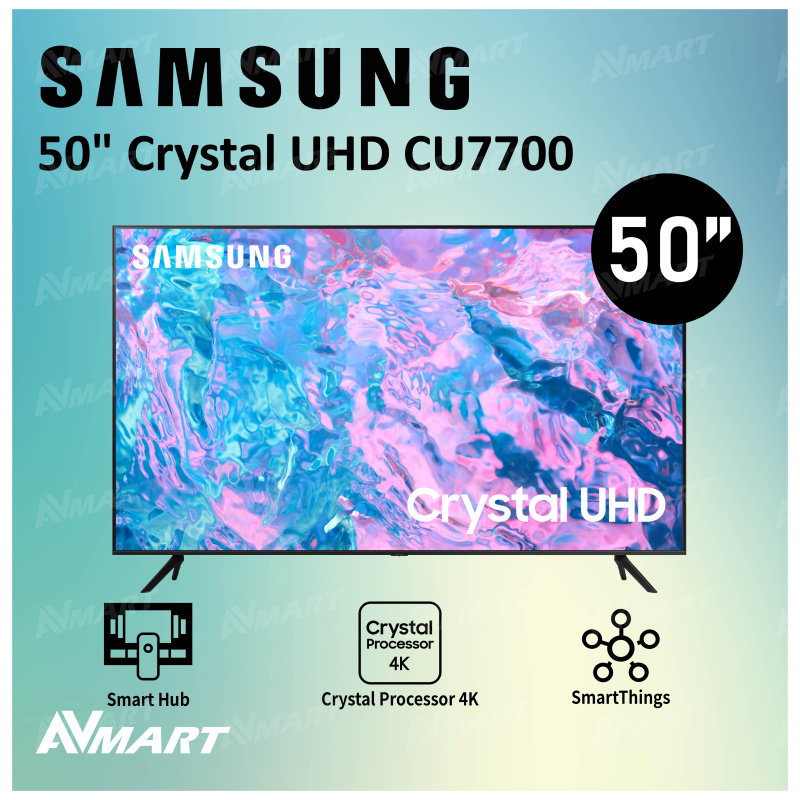 Samsung 50" Crystal UHD CU7700 50吋 智能電視 UA50CU7700JXZK 50CU7700 - AV Mart