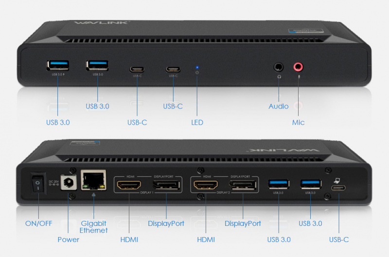 Wavlink WL-UG69PD2 支持60W Docking - CEC Shop