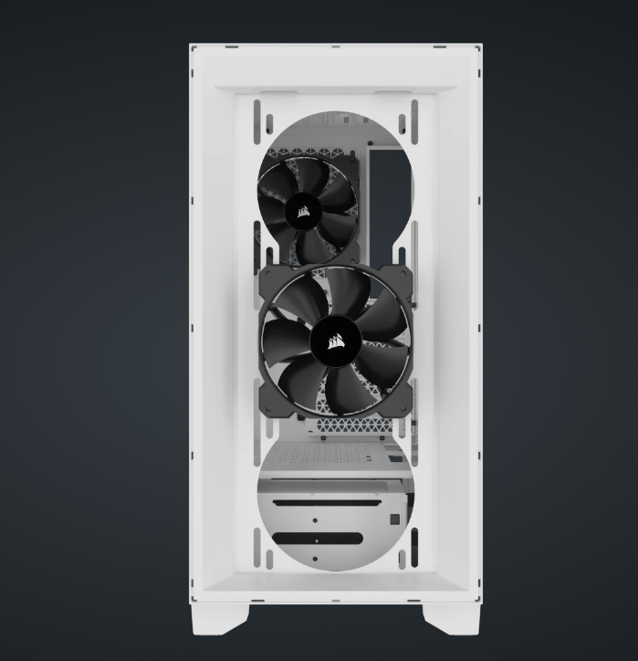 Corsair 3000D AIRFLOW Mid-Tower PC Case - White - 樂天電腦 FreeCom Computer