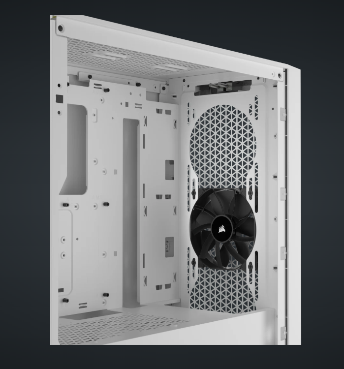Corsair 3000D AIRFLOW Mid-Tower PC Case - White - 樂天電腦 FreeCom Computer