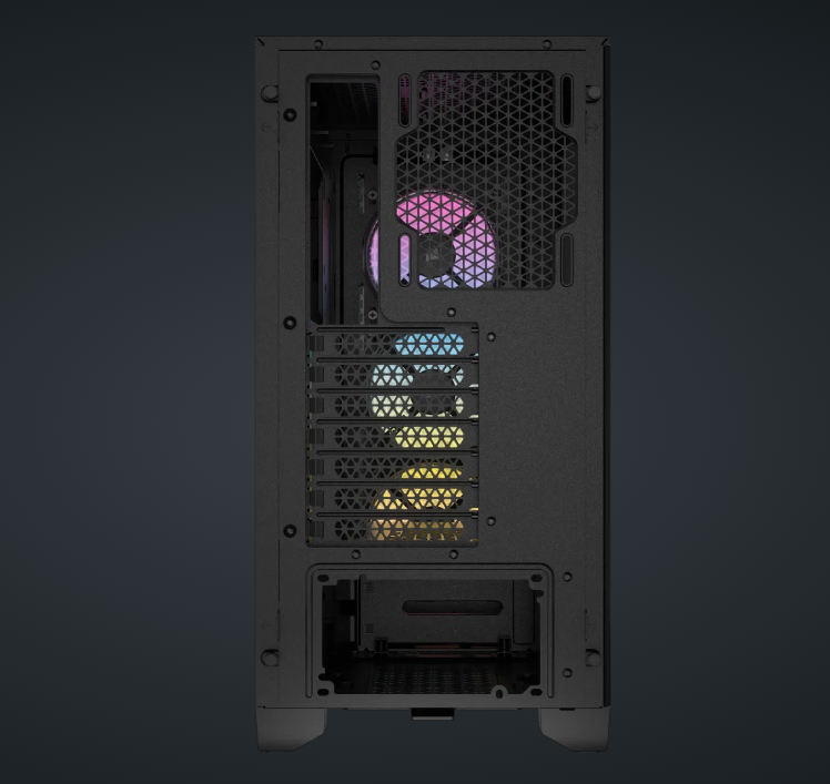 Corsair 3000D RGB AIRFLOW Mid-Tower PC Case - Black - 樂天電腦 FreeCom Computer