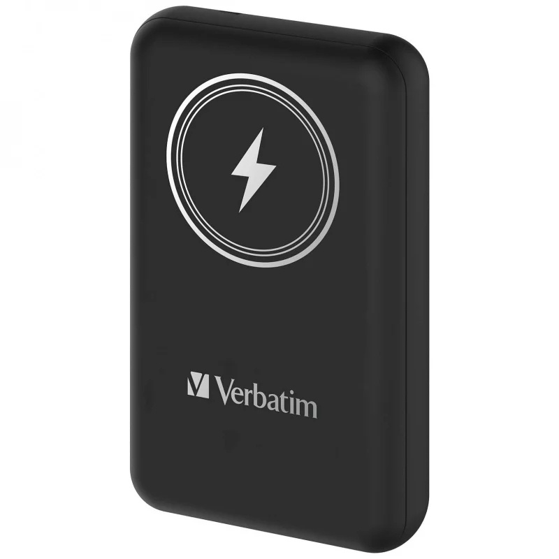 Verbatim 10000mAh Magnetic Wireless Power Pack 磁吸無線流動充電池附摺疊支架 [66905/ ...