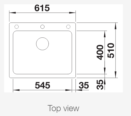 BLANCO , NAYA 6 , 花崗岩鋅盤 , Anthracite , 519638 - 香港21衛浴潔具有限公司