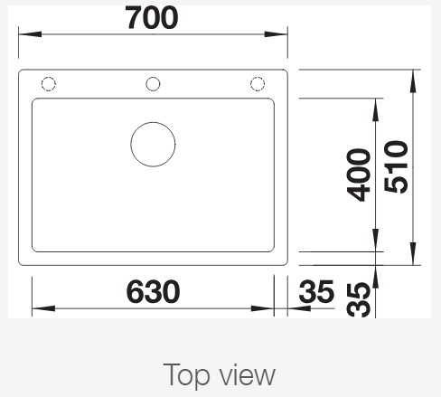 BLANCO , PLEON 8 , 花崗岩鋅盤 , 523044 - 香港21衛浴潔具有限公司