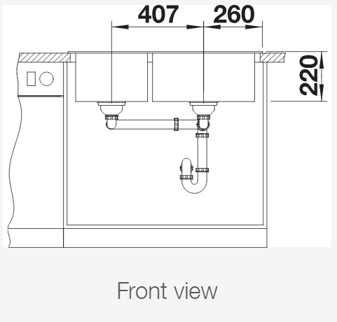BLANCO , PLEON 9 , 花崗岩鋅盤 , 523061 - 香港21衛浴潔具有限公司
