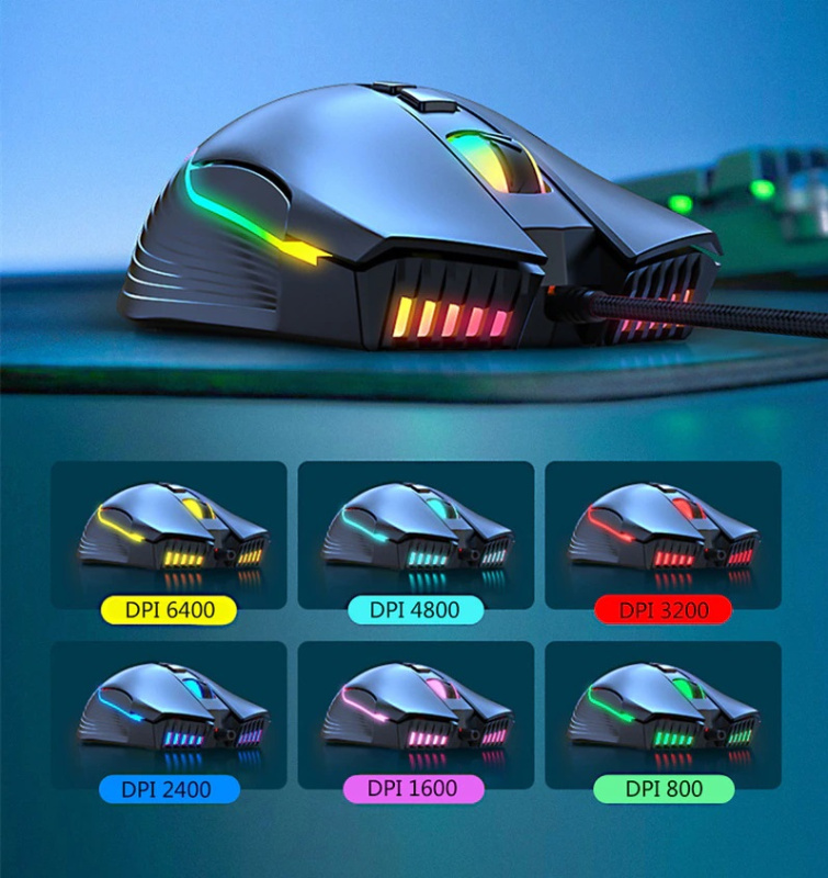 Onikuma Programmable RGB Gaming Mouse CW905 - Everwin Technologies Company