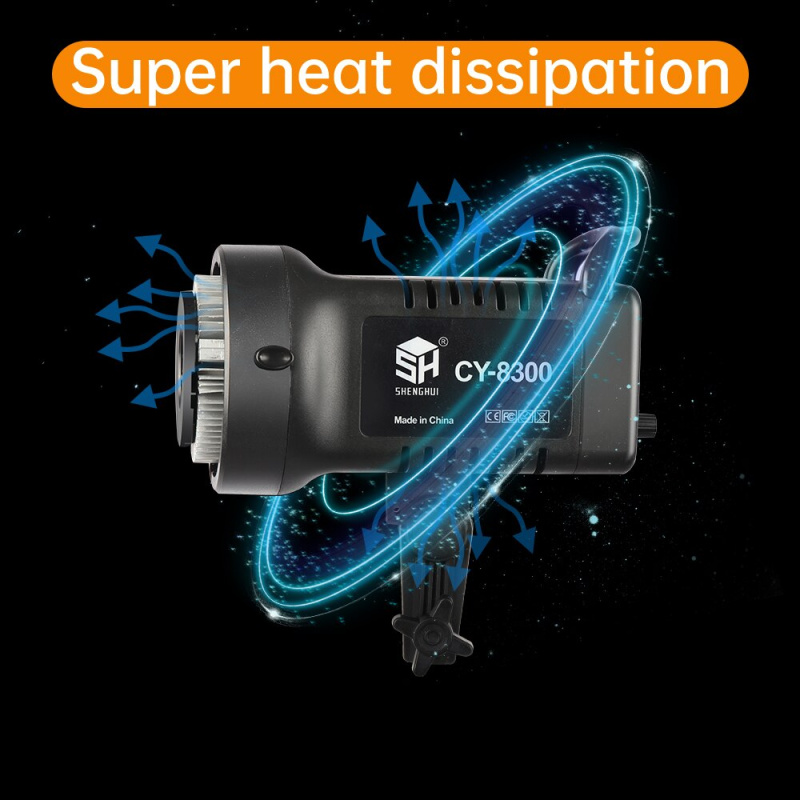 SH 100W 攝影 LED 視頻燈 日光平衡太陽燈 適用於柔光箱照明 人像閃光燈 影室配件 - 朝日新泰商貿
