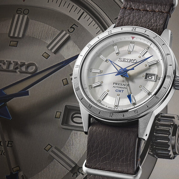 SEIKO PRESAGE STYLE60'S GMT 110TH ANNIVERSARY LIMITED EDITION SSK015 ...