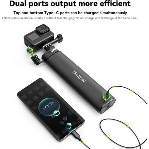 Telesin Rechargeable Selfie Stick TE-CSS-001 - Well Power 宏力科技