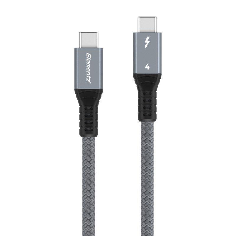 Elementz UTB-4T Thunderbolt 4 Cable 傳輸線 (USB C To C) 1m / 2m - Well ...
