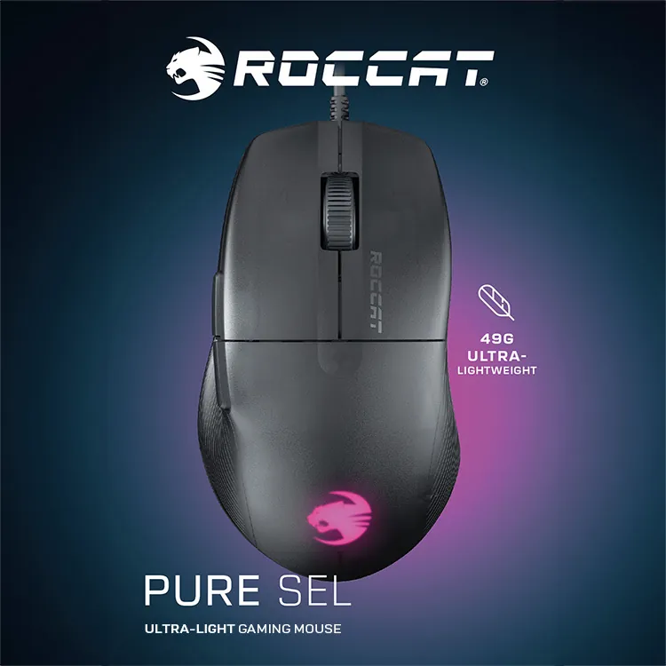 ROCCAT Pure SEL人體工學 RGB 電玩滑鼠 [2色] - 荃豐A3A