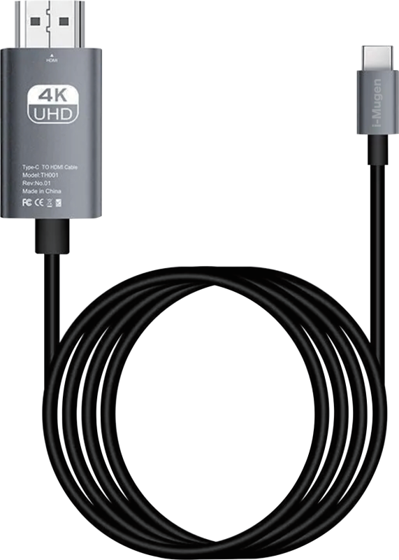 i-Mugen TH001 Type-C 3.1 to HDMI高畫質投影機轉接線【香港行貨】 - i-Mugen官方旗艦店