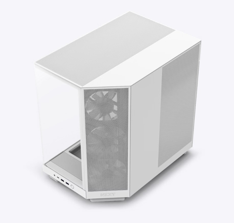 NZXT H6 Flow RGB Compact Dual-Chamber Mid-Tower Airflow Case with RGB ...