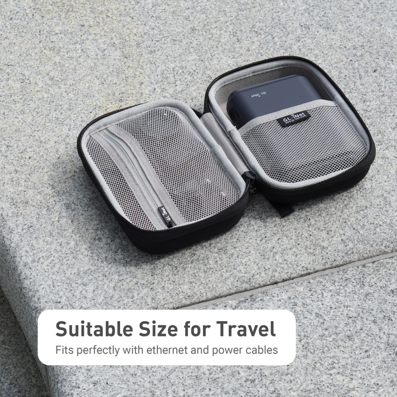 GL.iNet Gadget Organizer Case for Travel Routers (Black) - GLiNET