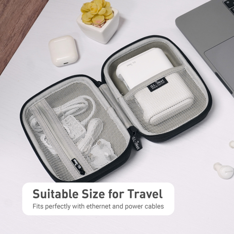 GL.iNet Gadget Organizer Case for Travel Routers (Black) - GLiNET