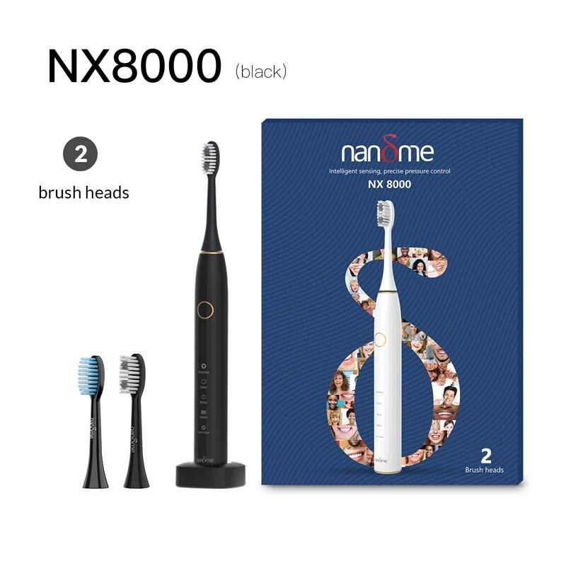 Nandme NX8000智慧型聲波電動牙刷IPX7防水微震動深層清潔美白不傷牙 - 豐盛數碼電器