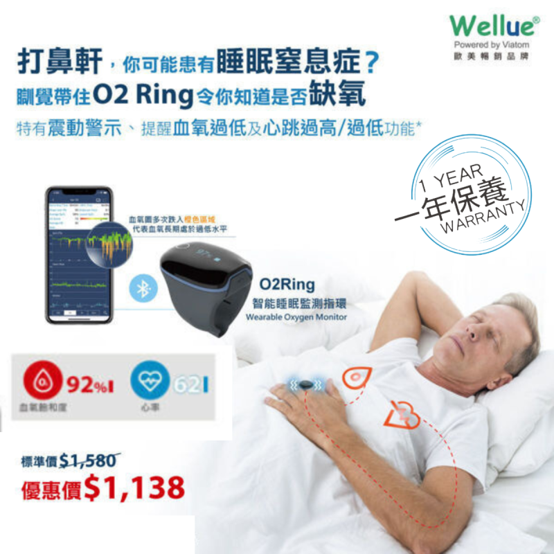 Price網購 - Wellue O2Ring™ 智能睡眠監測指環
