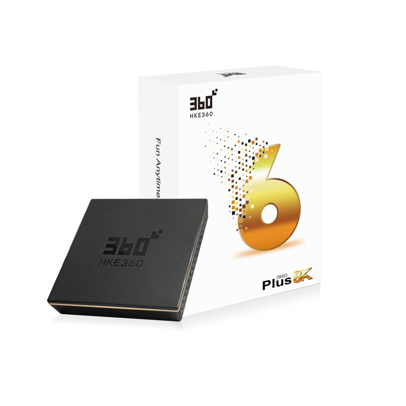 HKE360電視盒子-第六代360Plus 8K語音版(2023年最新版） - 康基科技公司盒子專賣店