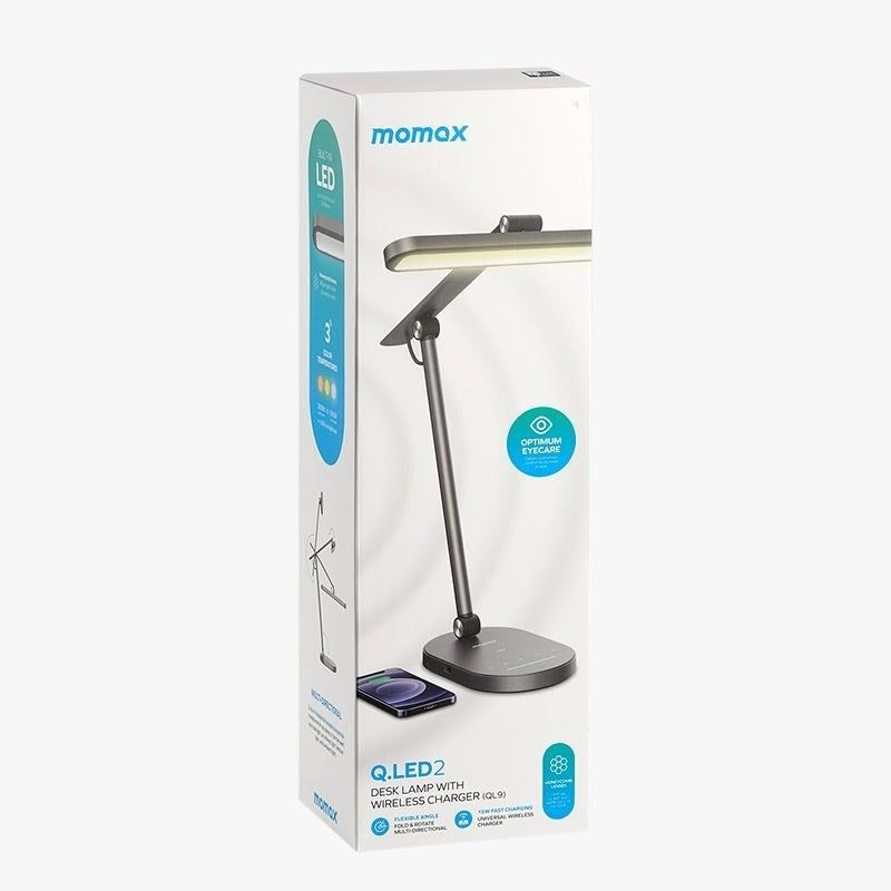MOMAX Q.Led 2 座檯燈連無線充電QL9 - GearZone